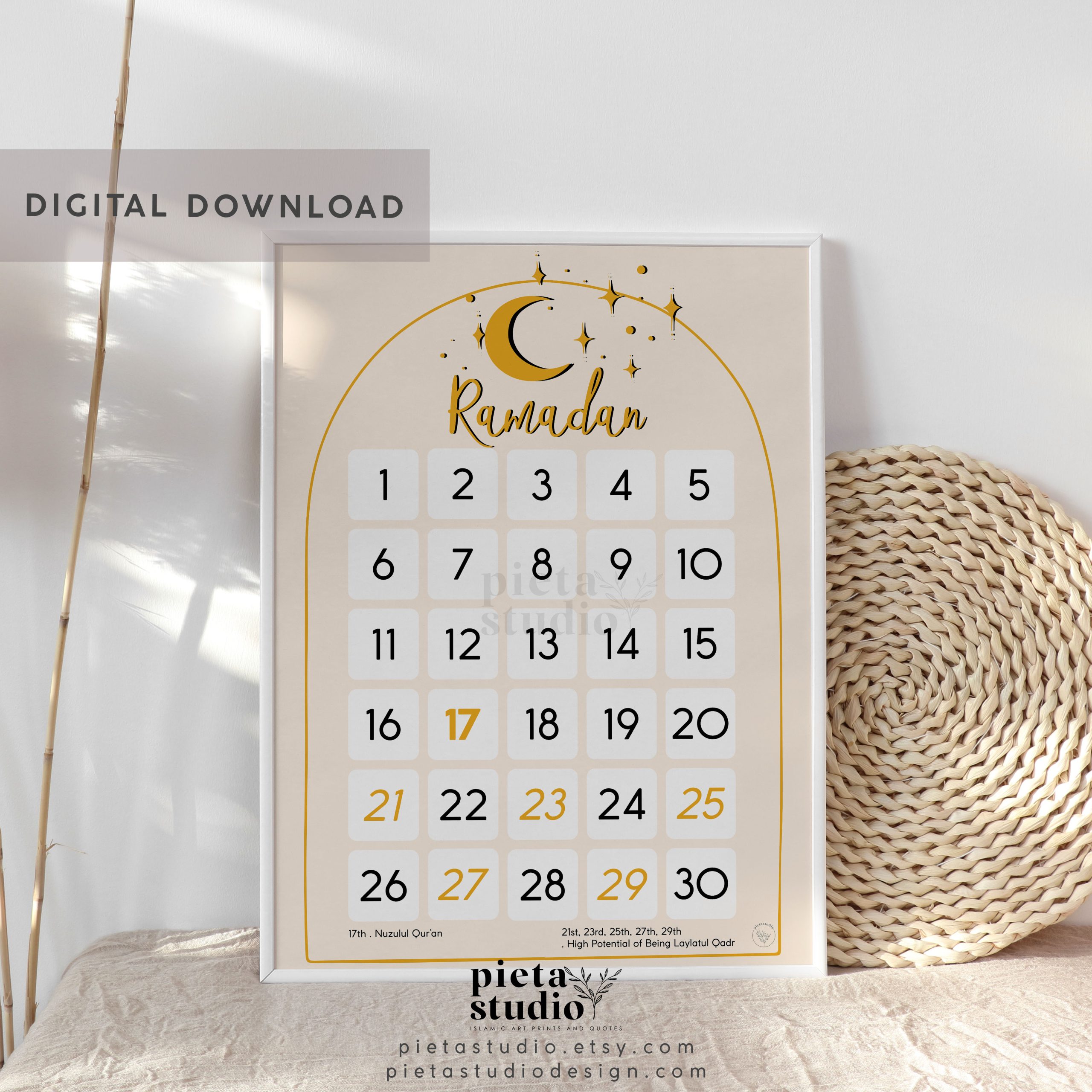 Decorate your home and have fun with this Ramadan moon advent calendar ...