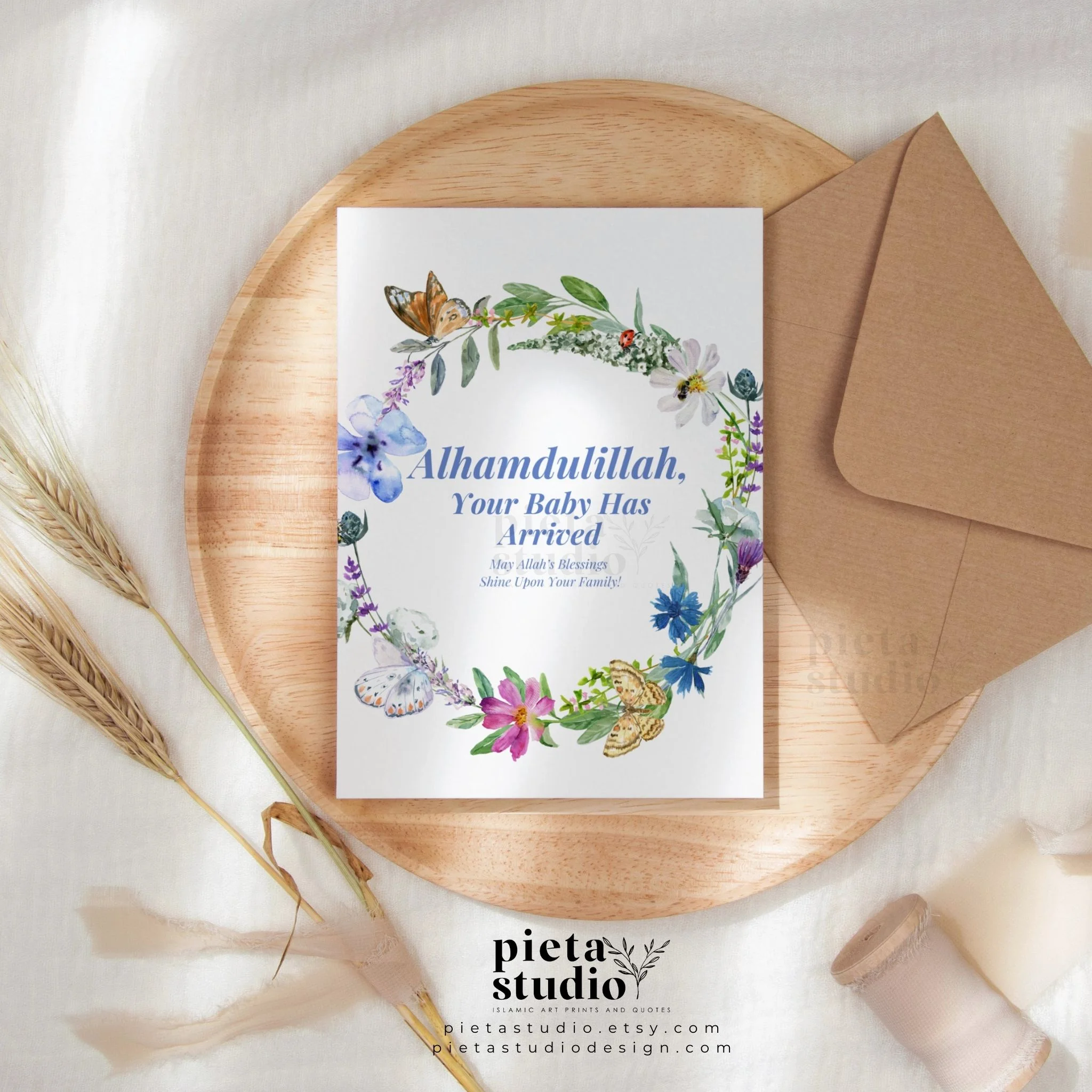 A mabrook card that offers heartfelt congratulations for a new baby