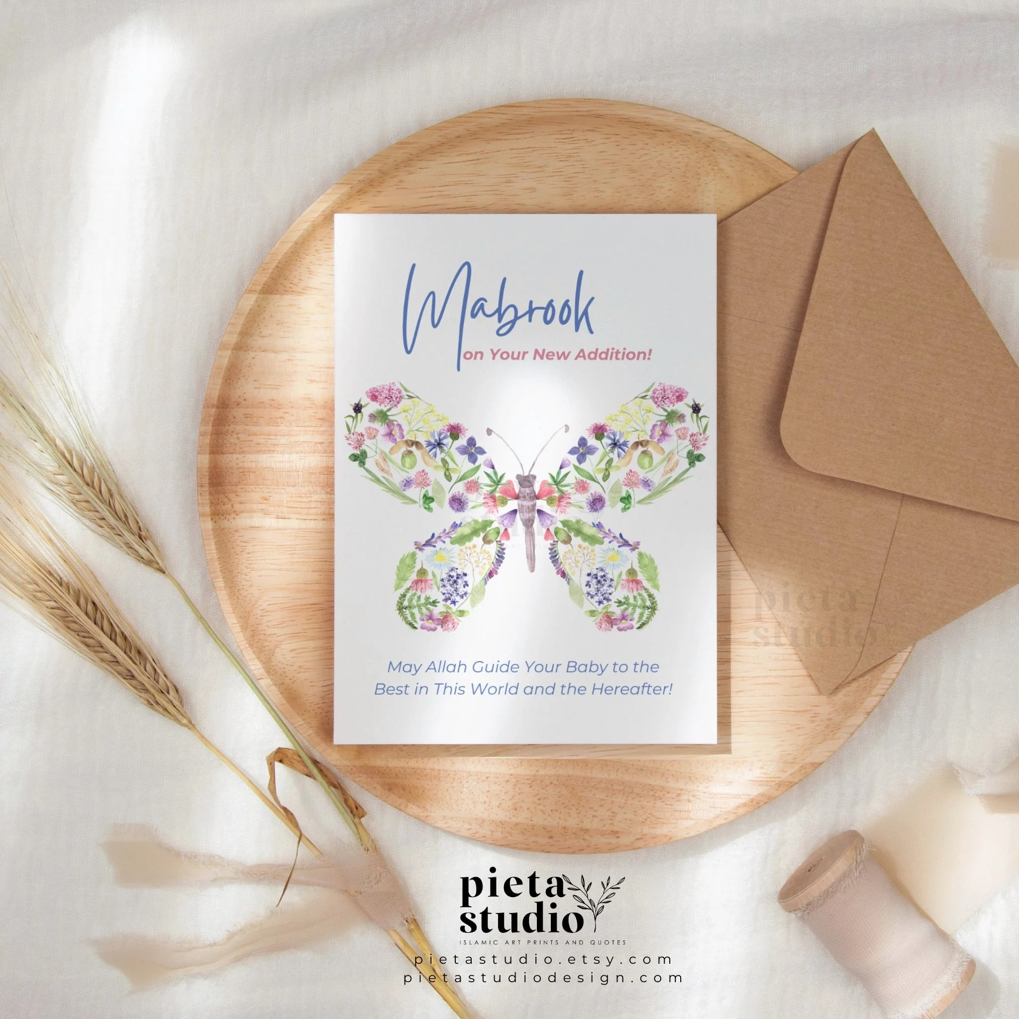 A mabrook card that offers heartfelt congratulations for a new baby